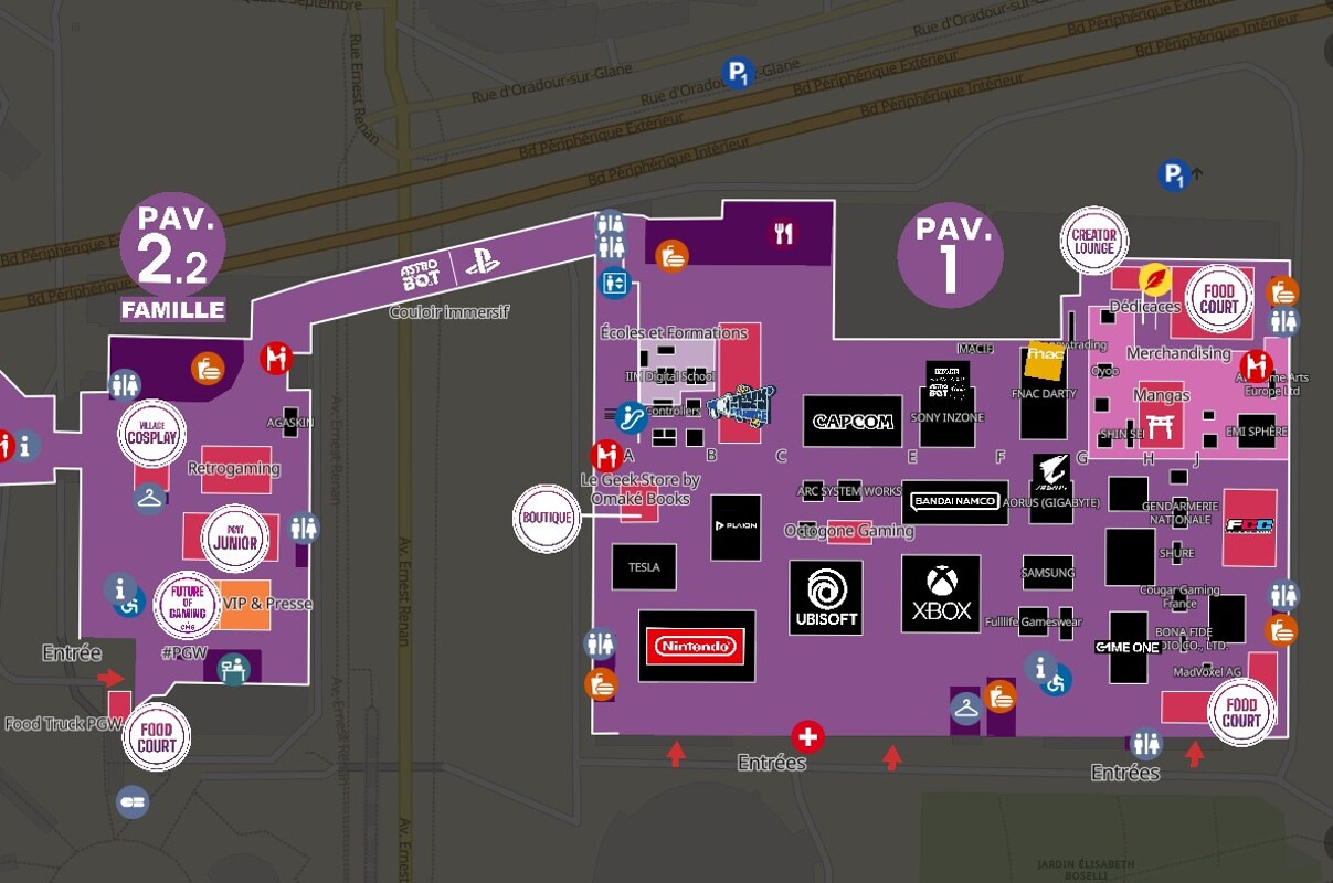 Paris Games Week 2024 - Le salon des jeux vidéos | Paris Porte de Versailles – Plan interactif